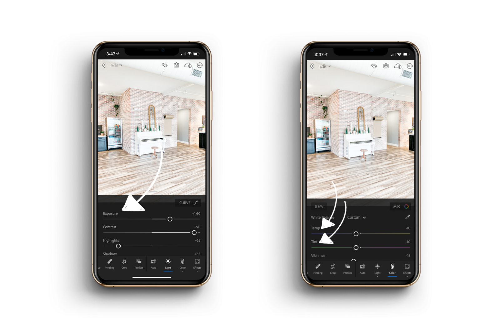 Editing in Lightroom Mobile - Alexandria Hinders
